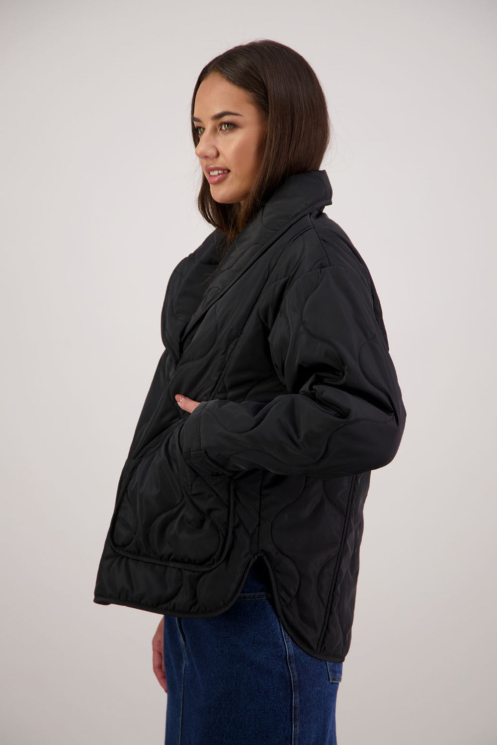 Chapman Quilted Black Jacket, Briarwood NZ